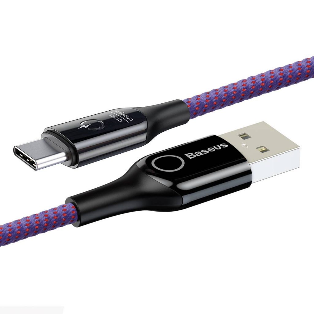 Baseus C- shaped light intelligent power off type C cable | Celltronics ...