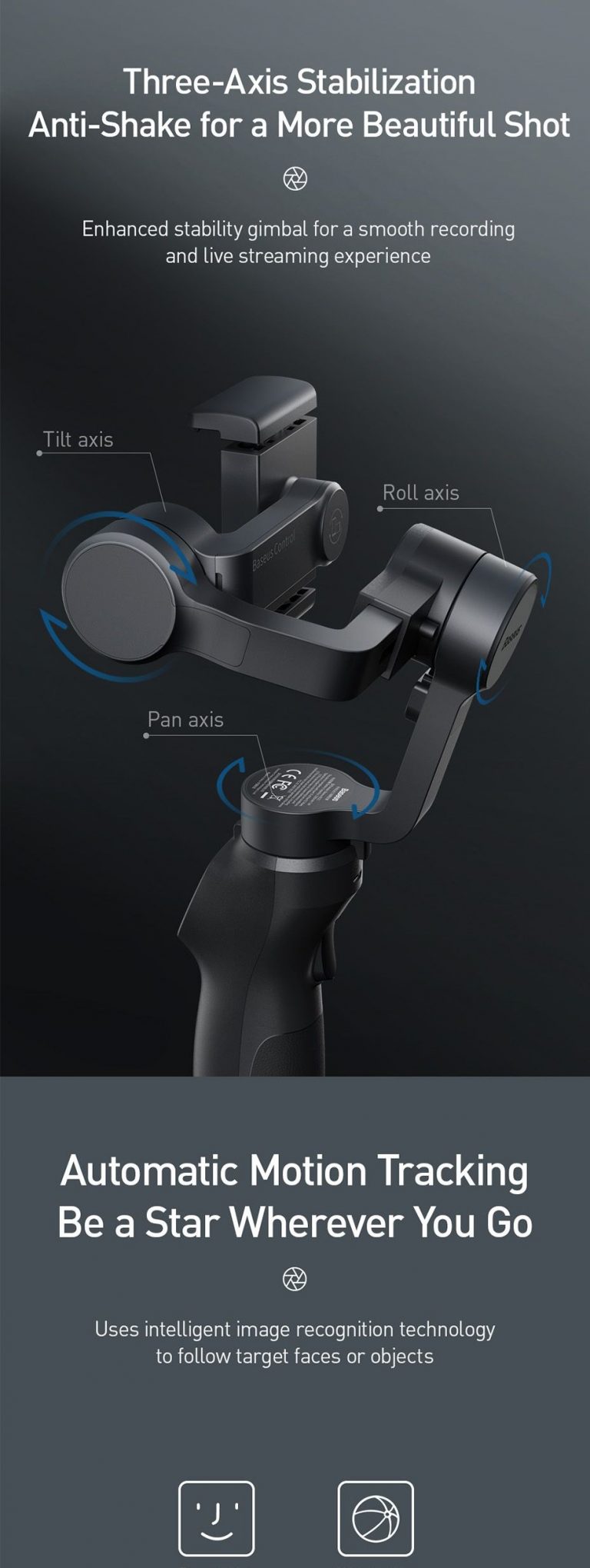 Baseus Handheld Gimbal Stabilizer | Celltronics.lk - Sri Lanka