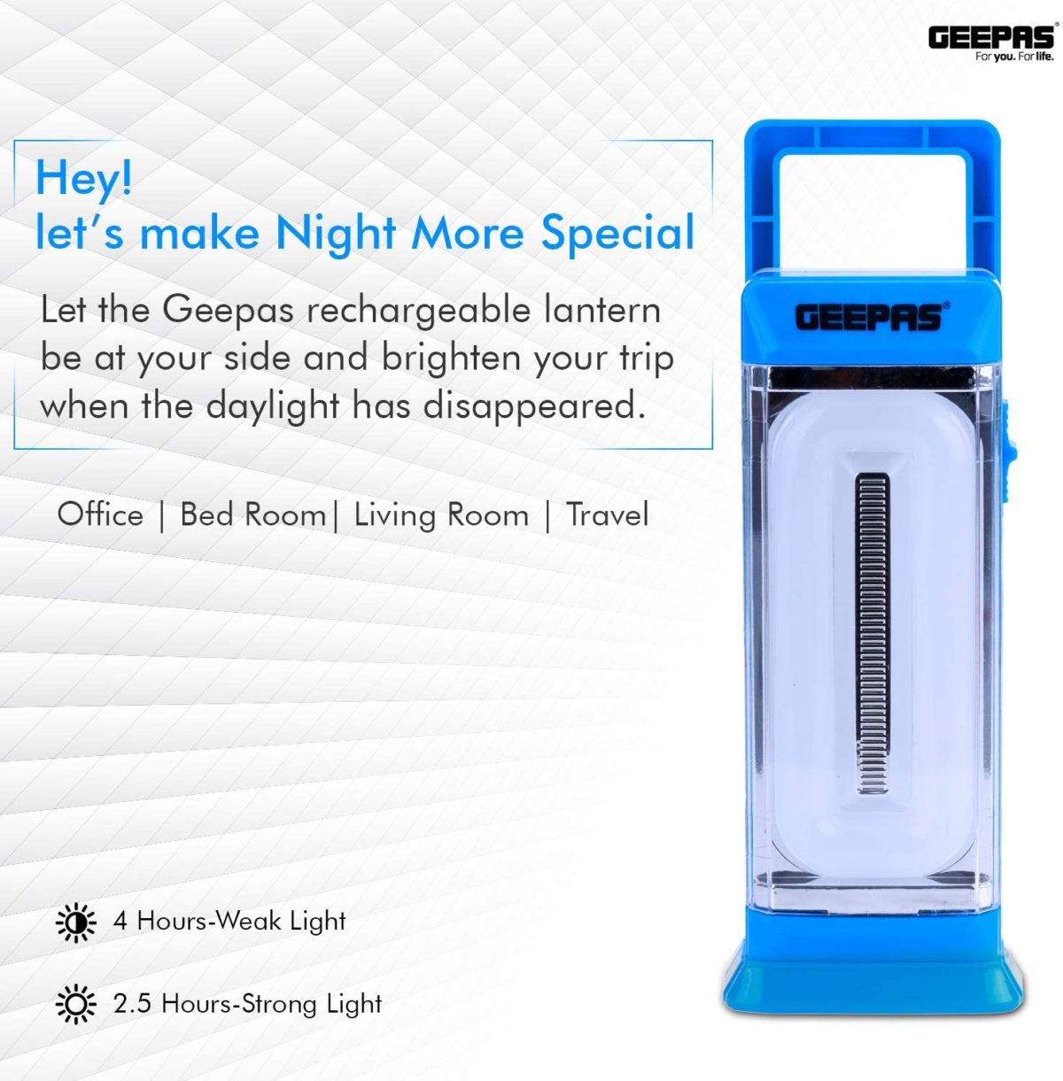 Geepas GE53014 20-Piece Rechargeable LED Emergency Lantern ...