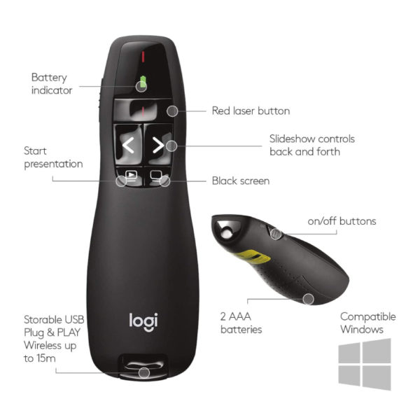 Logitech R400 Professional Presenter | Celltronics.lk - Sri Lanka