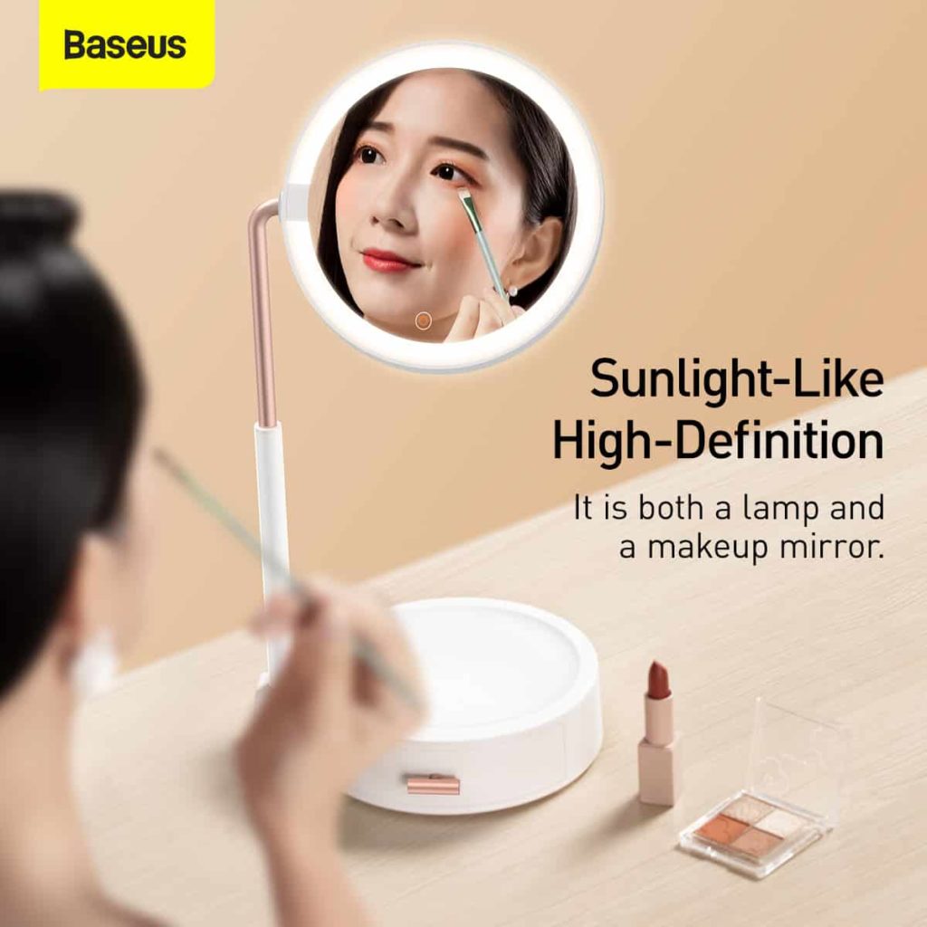 Baseus Smart Beauty Series Lighted Makeup Mirror with Storage Box ...