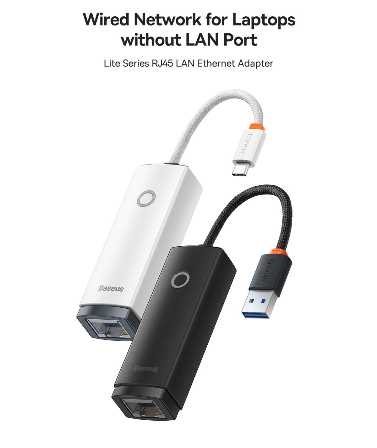 Baseus Lite Series Type-C to RJ45 LAN Port Ethernet Adapter ...