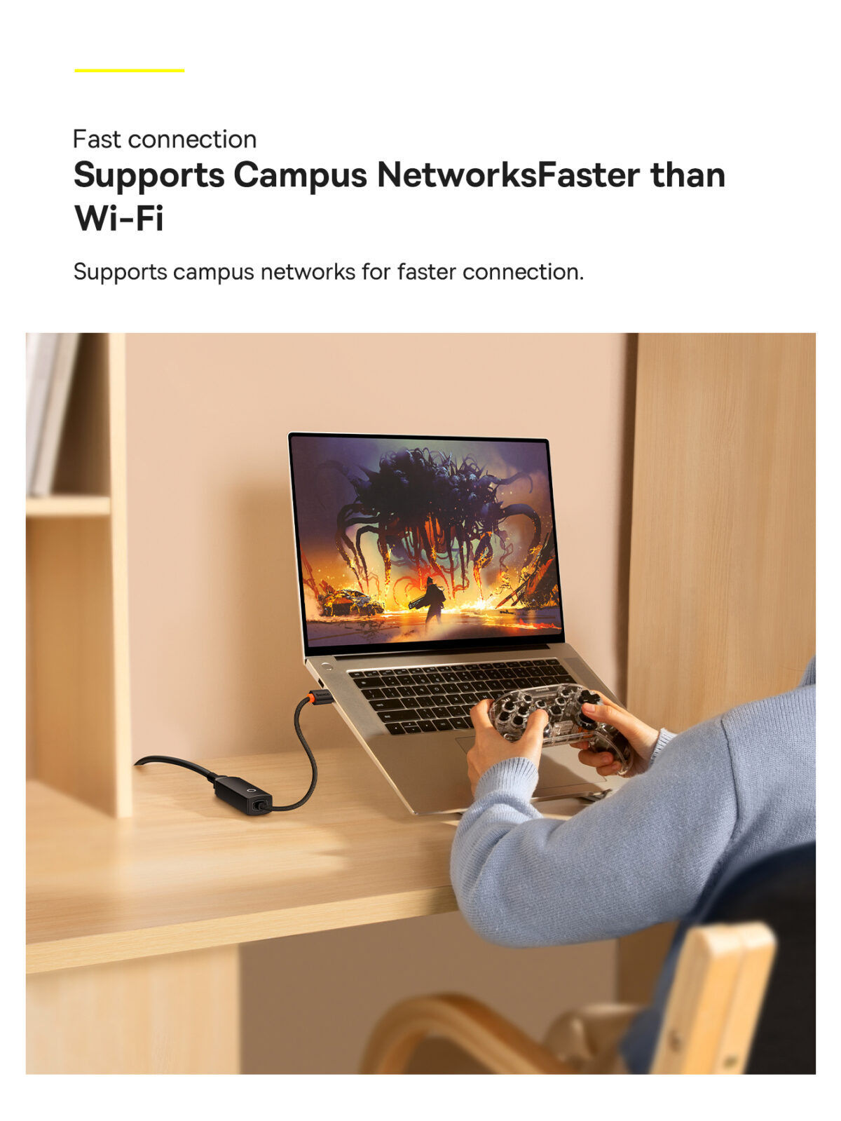 Baseus Lite Series Type-C to RJ45 LAN Port Ethernet Adapter ...