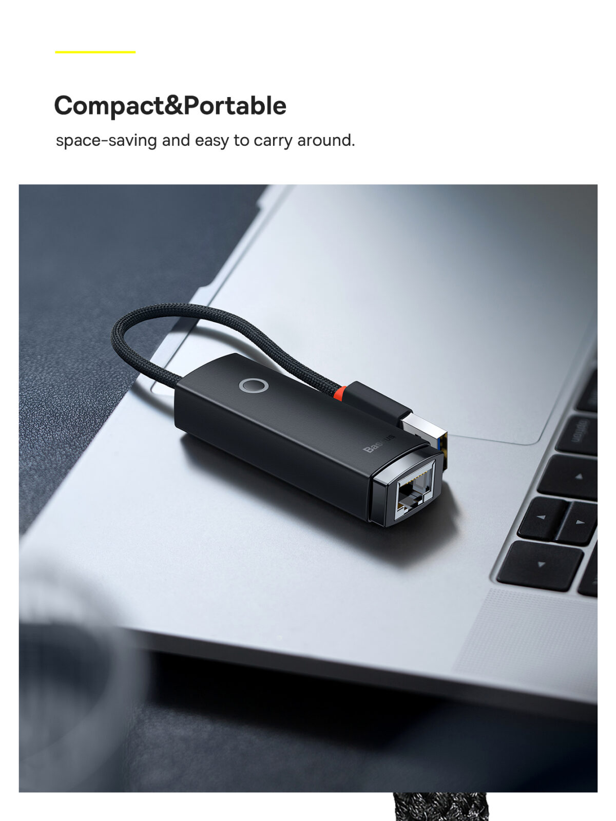 Baseus Lite Series Type-C to RJ45 LAN Port Ethernet Adapter ...