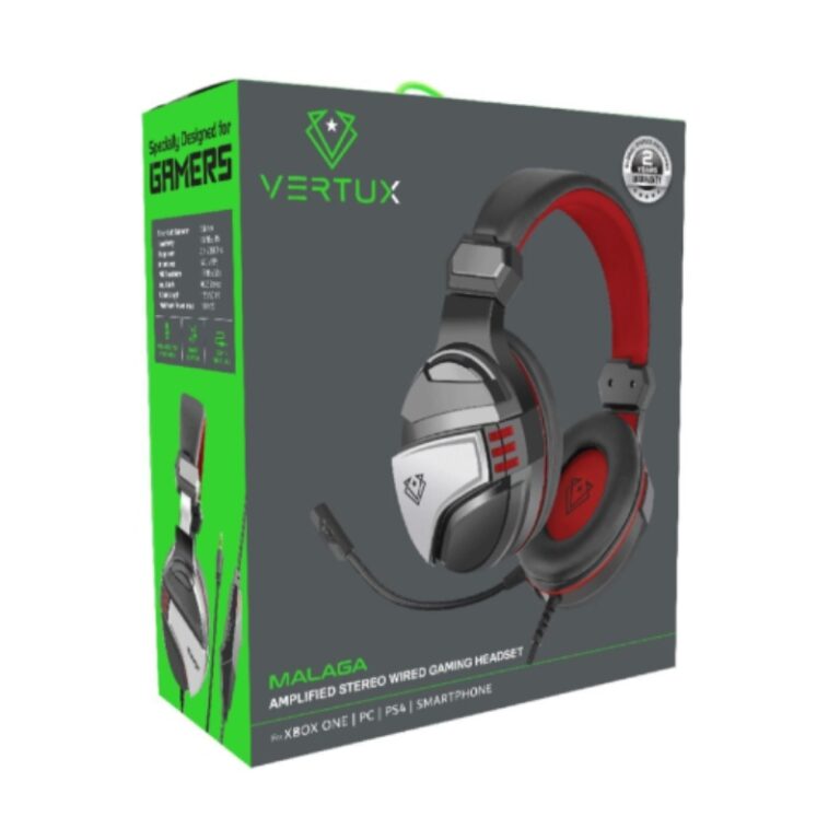 Vertux Malaga Amplified Stereo Wired Gaming Headset | Celltronics.lk ...