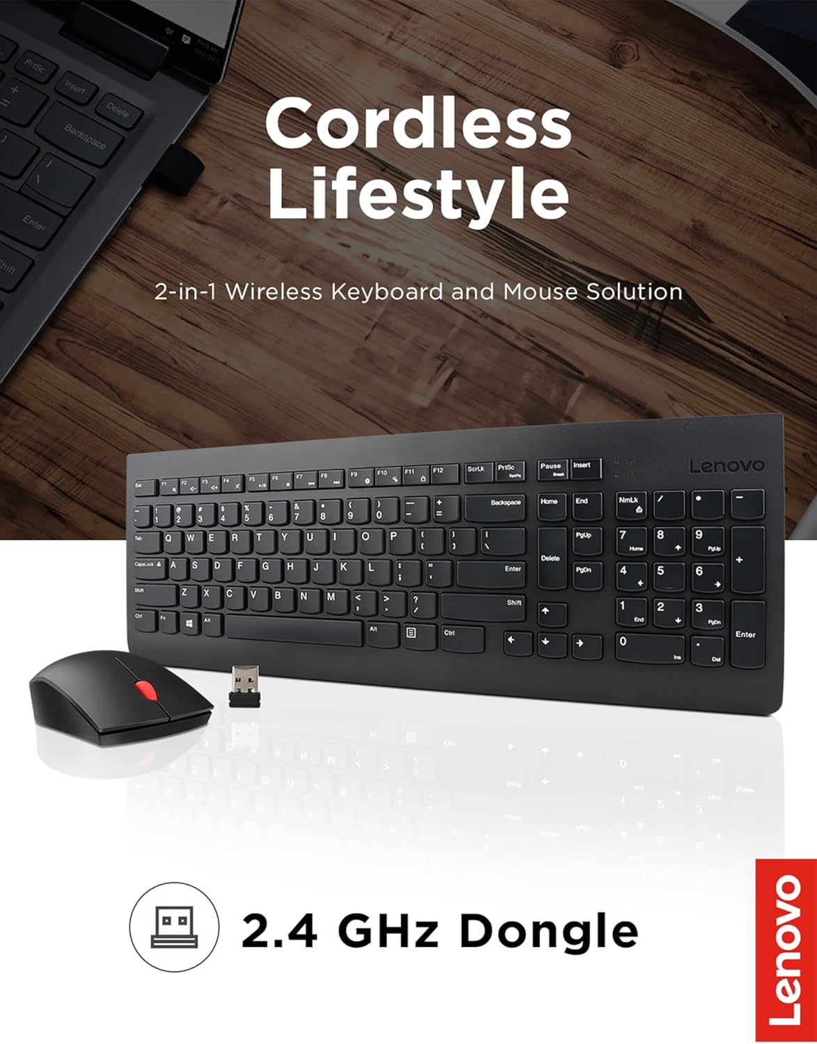 Lenovo 510 Wireless Keyboard & Mouse Combo | Celltronics.lk - Sri Lanka